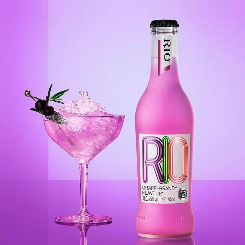 RIO锐澳 紫葡萄味气泡鸡尾酒清爽3.8度 275ml/瓶（24）