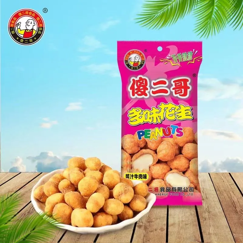 傻二哥 多味花生酱汁牛肉味 63g/袋